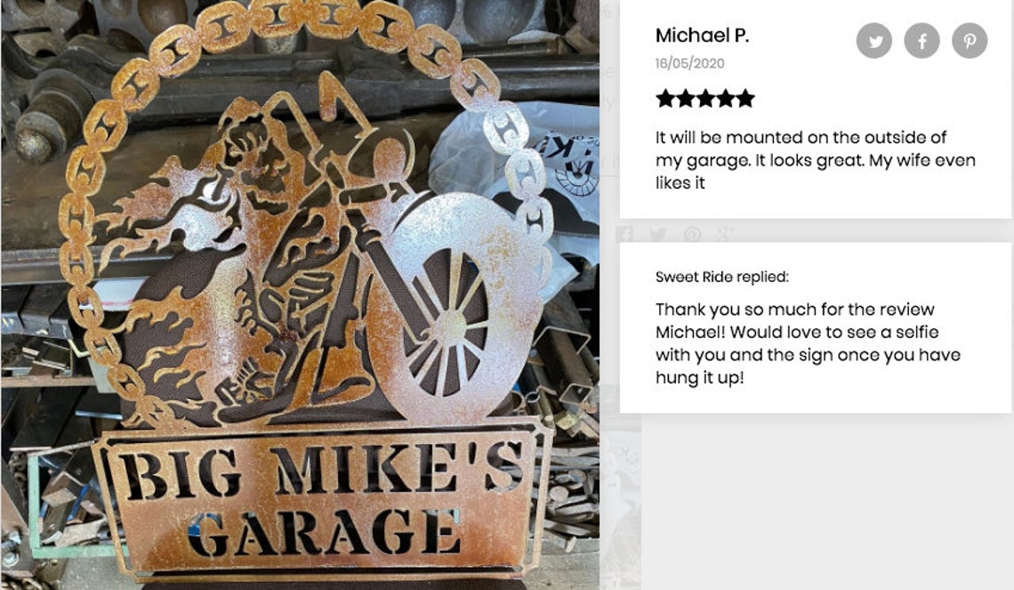 Harley Davidson Sign PERSONALIZED Biker Sign Metal Wall | Etsy