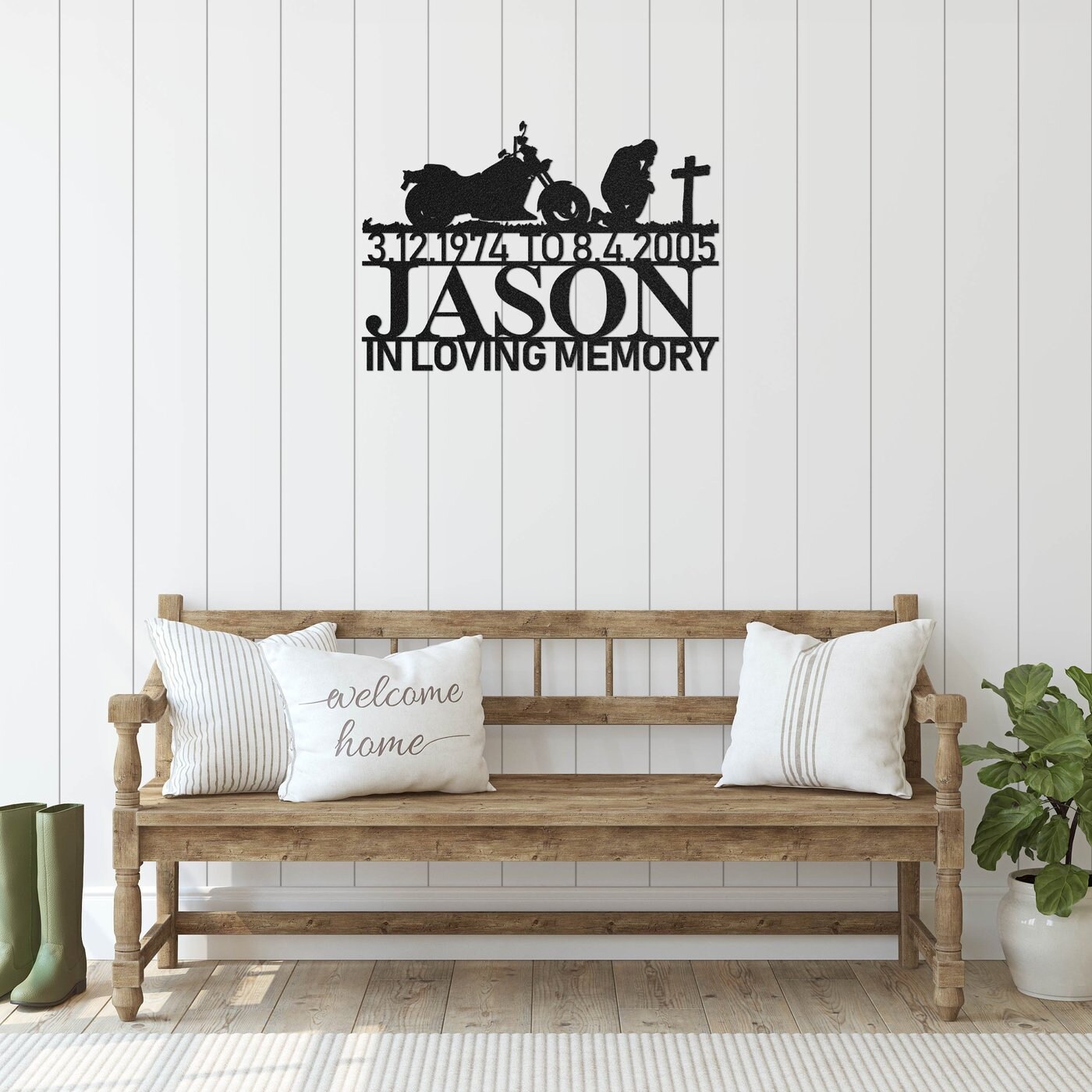 Biker Memorial Art - in Loving Memory - Custom Memorial Art ...