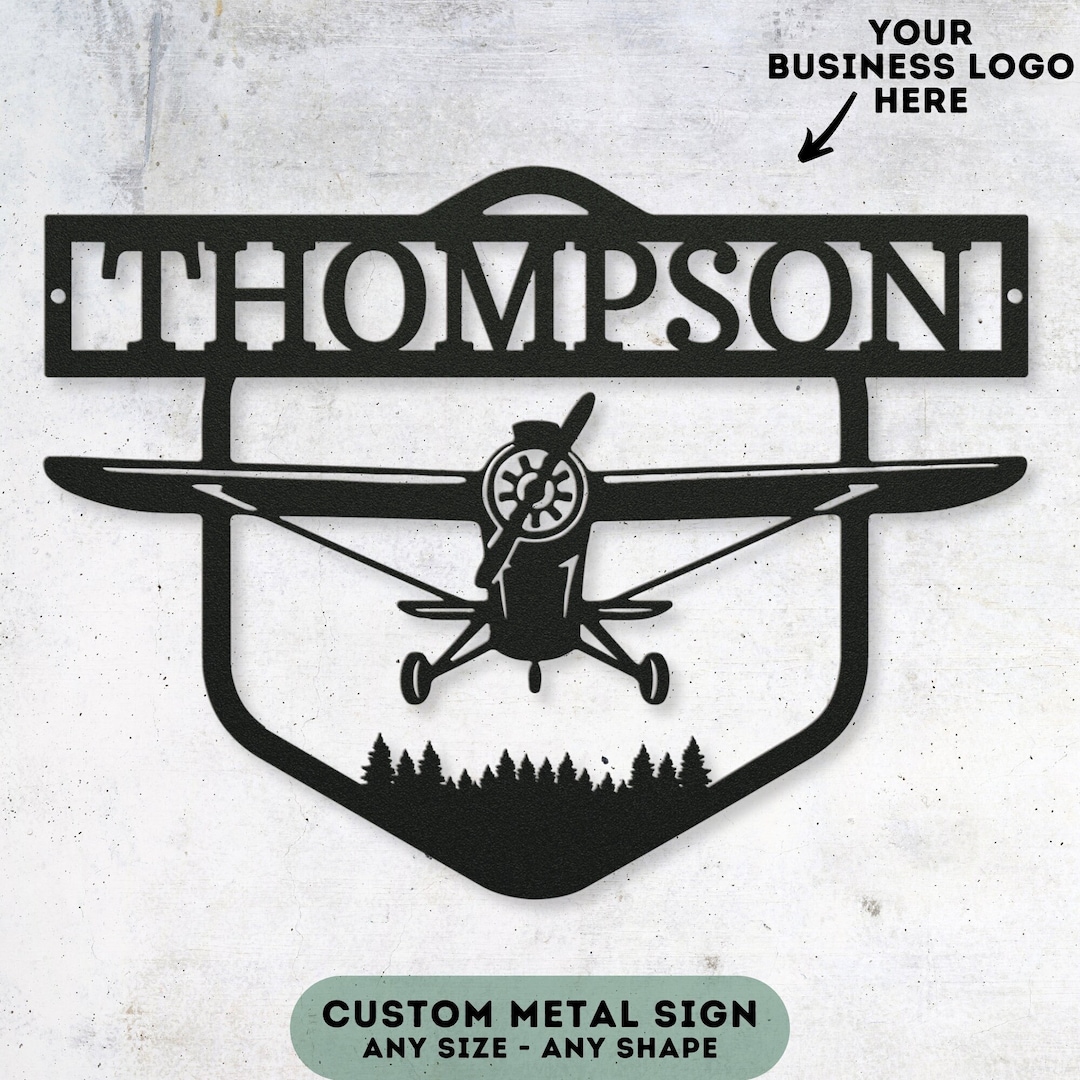 Business Sign, Your Custom Text Metal Sign, Your Logo Here ...