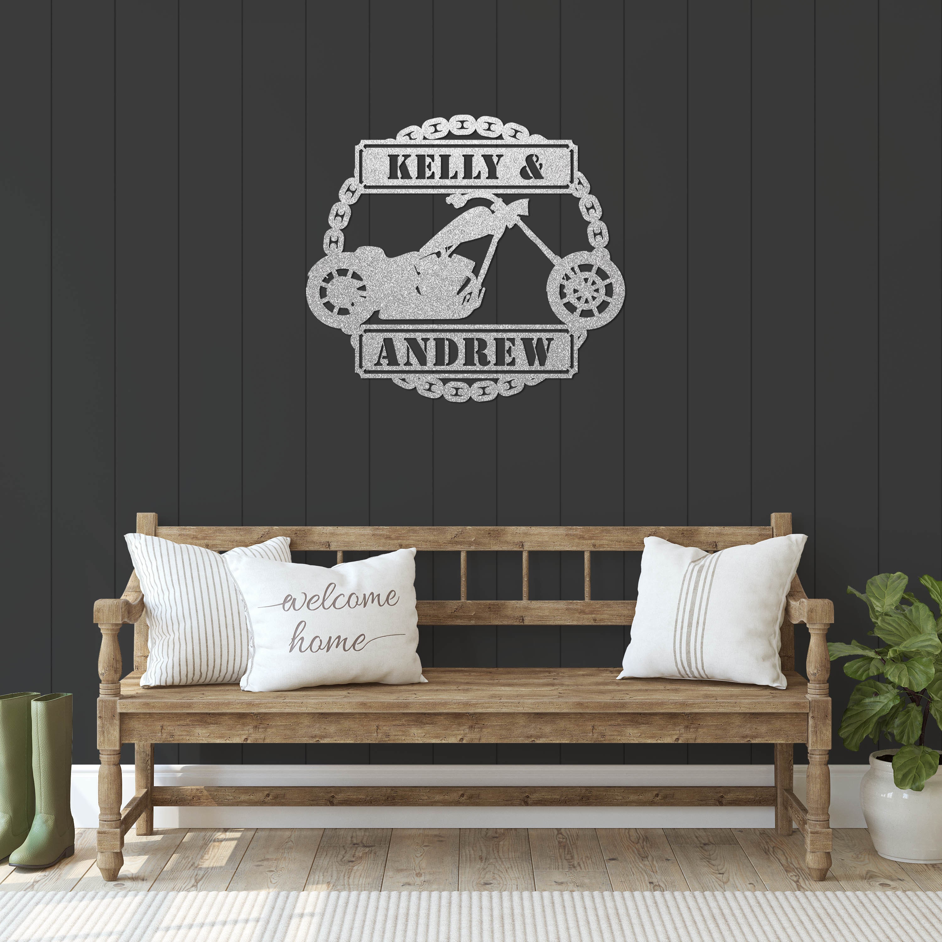 Metal Chopper Sign to Be Personalized for Housewarming Gift - Family ...