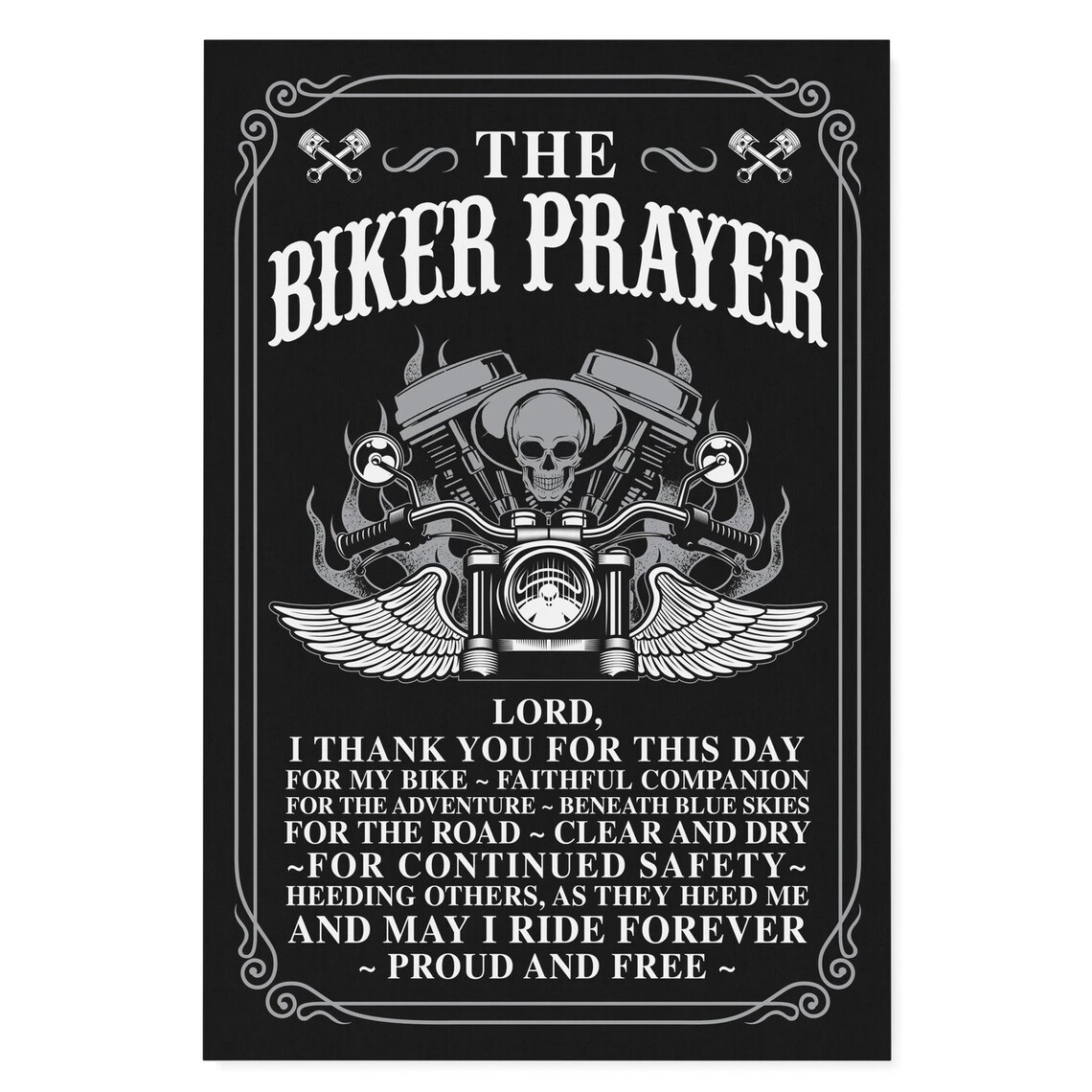 Birthday Gift Canvas Art For Motorcycle Rider Biker Prayer Etsy birthday-gift-canvas-art-for-motorcycle-rider-biker-prayer-etsy