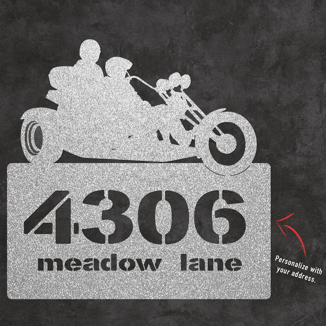 3 Wheeler Trike Bike Sign to Be PERSONALIZED Metal Street | Etsy