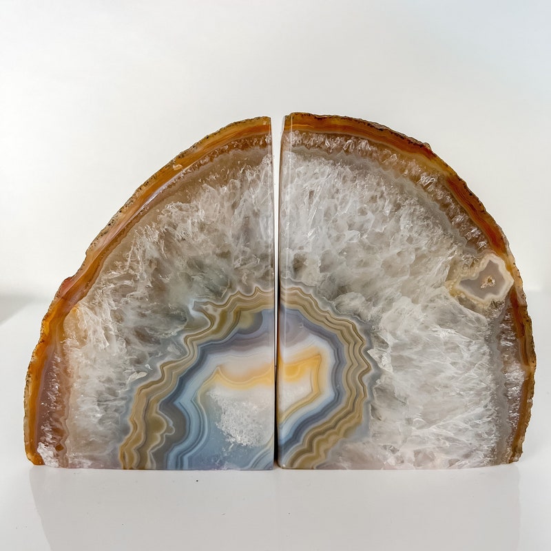 Agate Bookends - Etsy