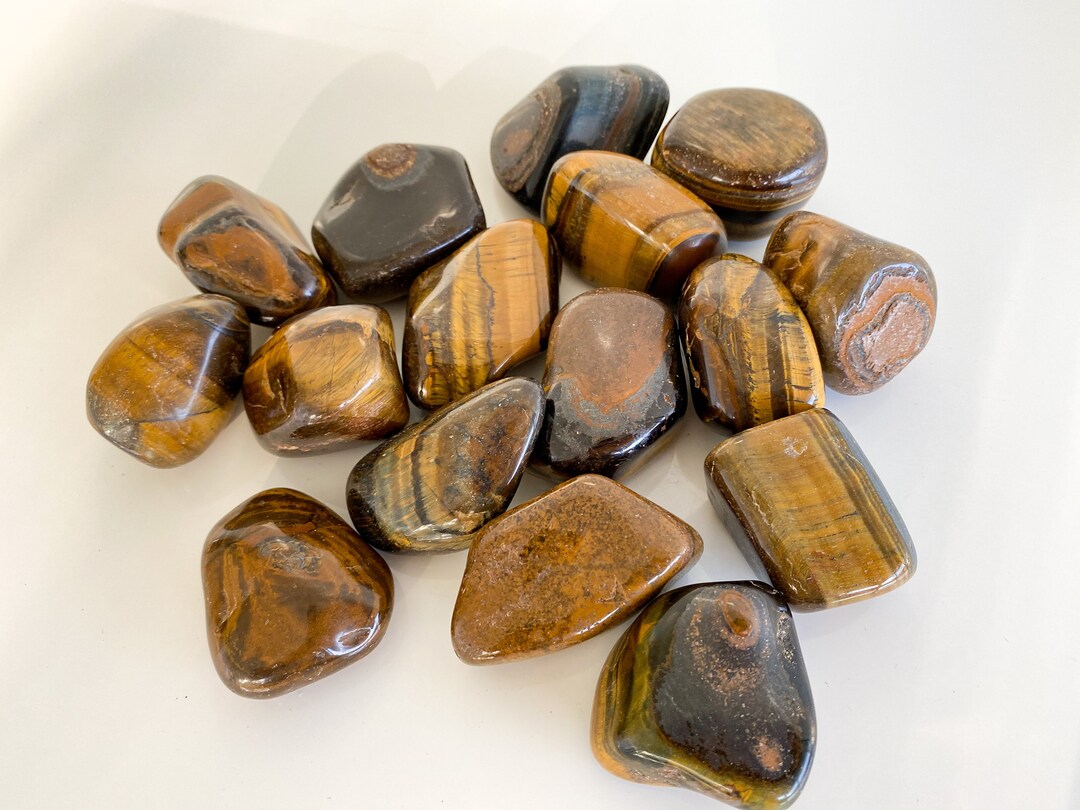 Tiger Eye, Tumbled Tiger Eye, Tumbled Stones, Polished Stone, Gemstone ...