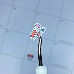 MINI Blood Draw Stickers - Planner Stickers - Clear/white Blood Draw ...