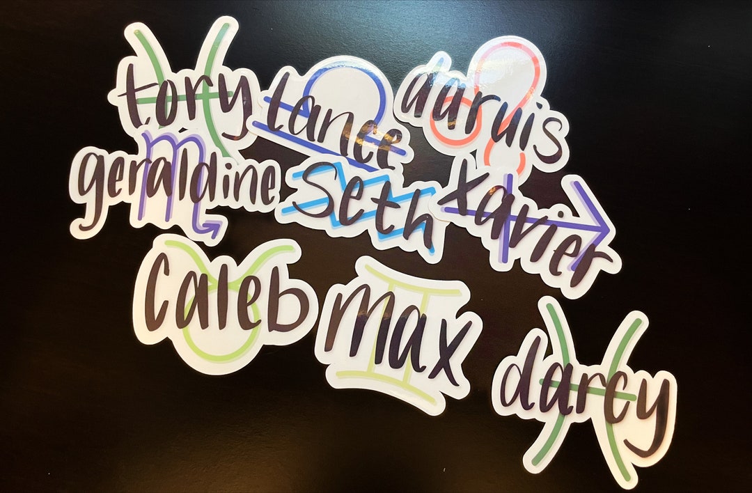 Zodiac Academy Character Inspired Stickers - Waterproof ZA Stickers ...