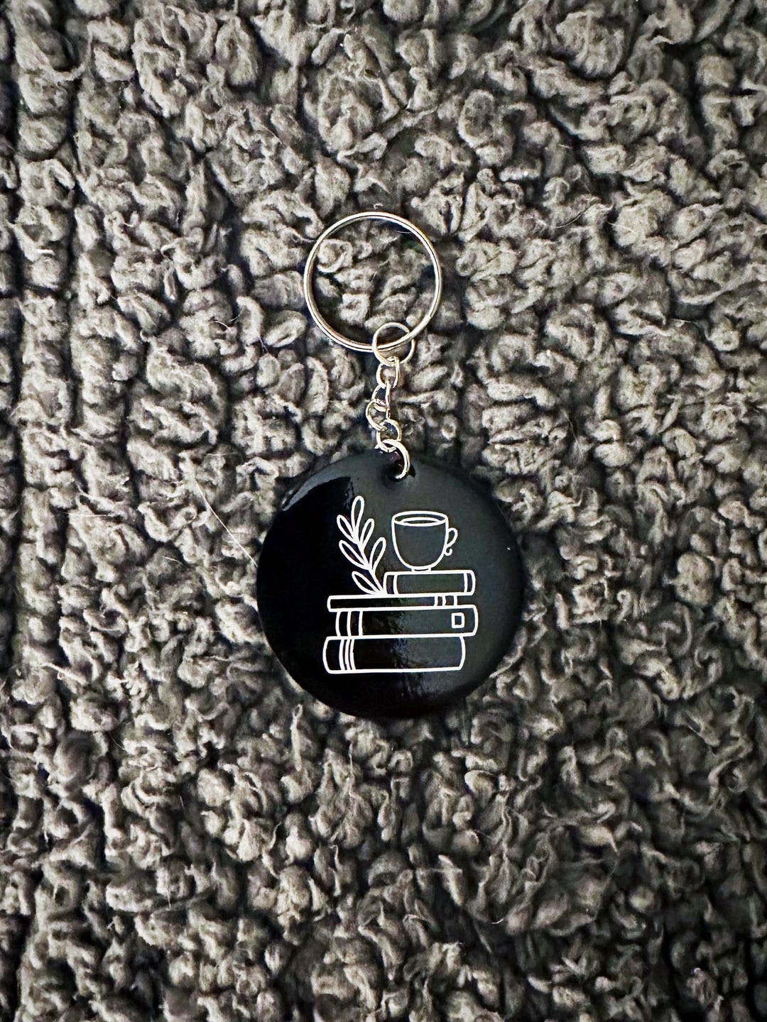 Books and Coffee Acyrlic Keychain Booktok Inspired Keychain Bookish ...