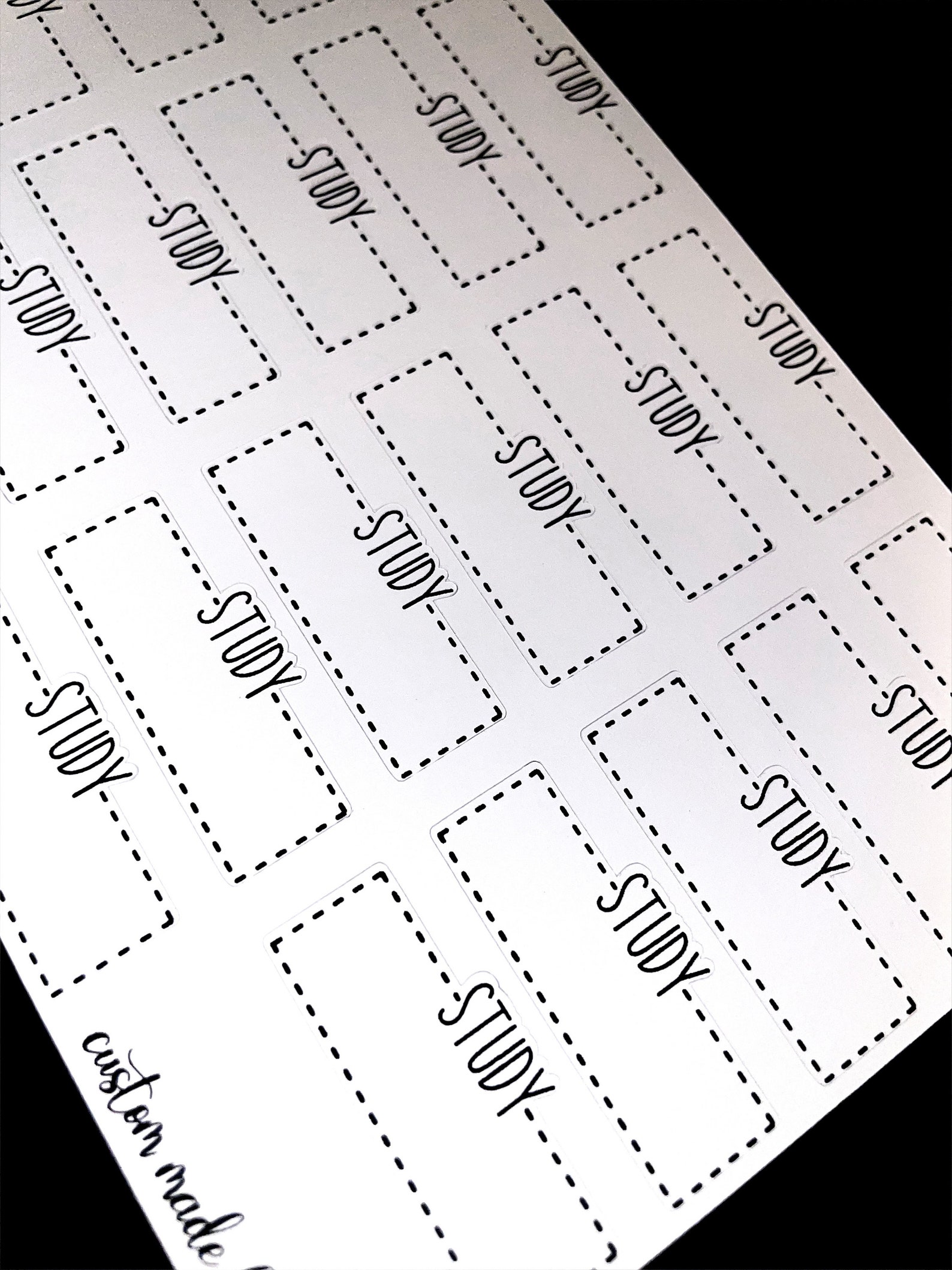 Study Planner Boxes - Academic Boxes for Studying - Fill in Boxes ...