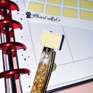 Manila Folder Planner Stickers - Plain Cute Manila Folder Stickers for ...