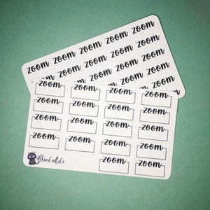 Zoom Planner Stickers - Zoom Meeting - Lecture - Happy Planner - Etsy