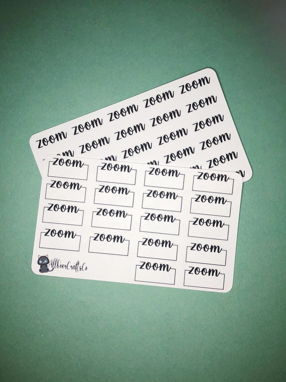 Zoom Planner Stickers Zoom Meeting Lecture Happy Planner - Etsy