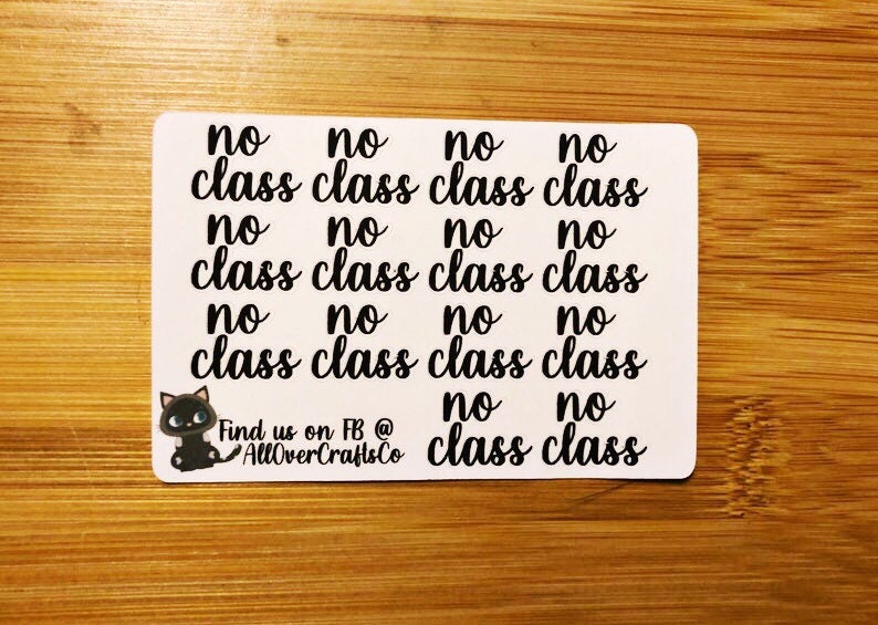 Online Academic/college Sticker Set Planner Stickers - Etsy