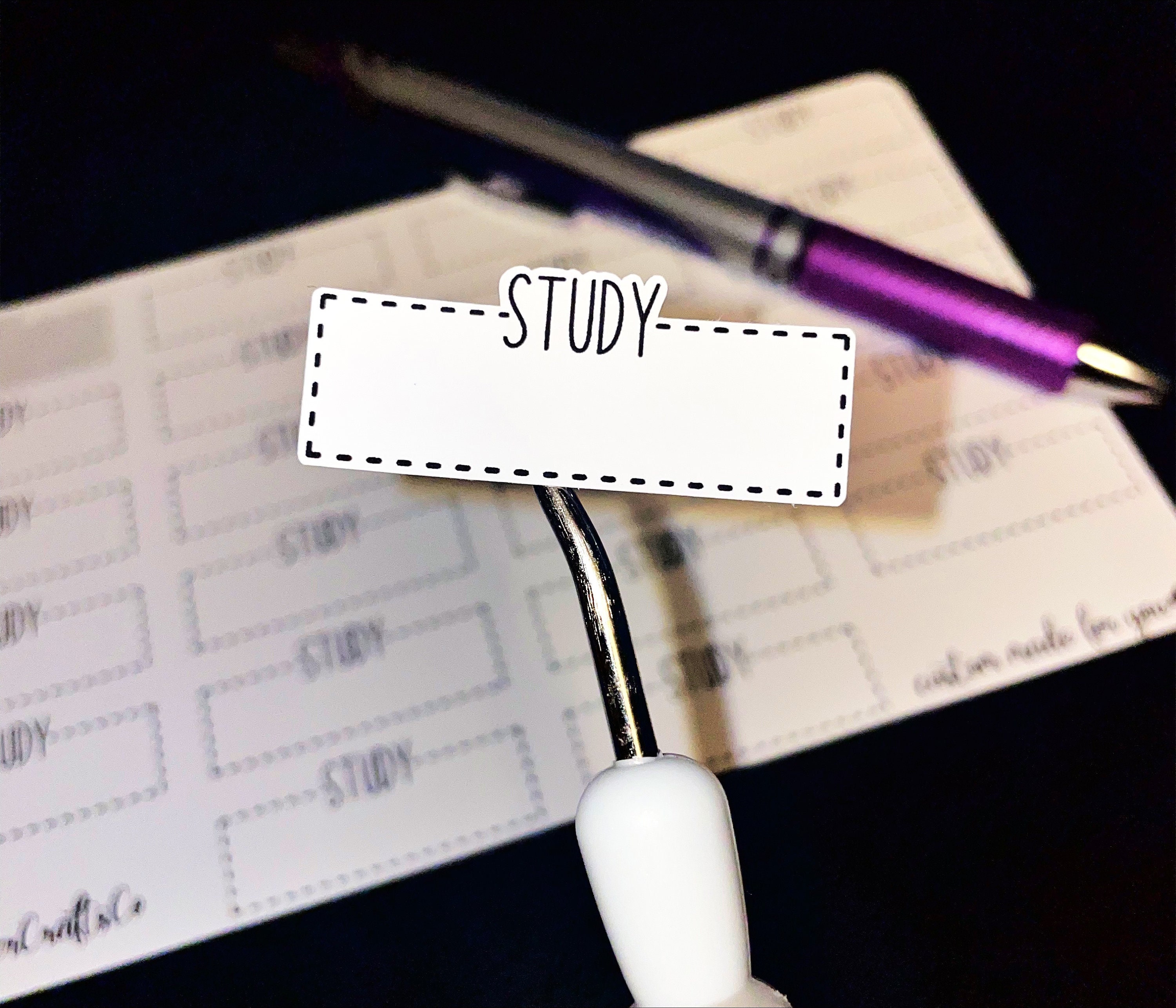 Study Planner Boxes Academic Boxes for Studying Fill in - Etsy