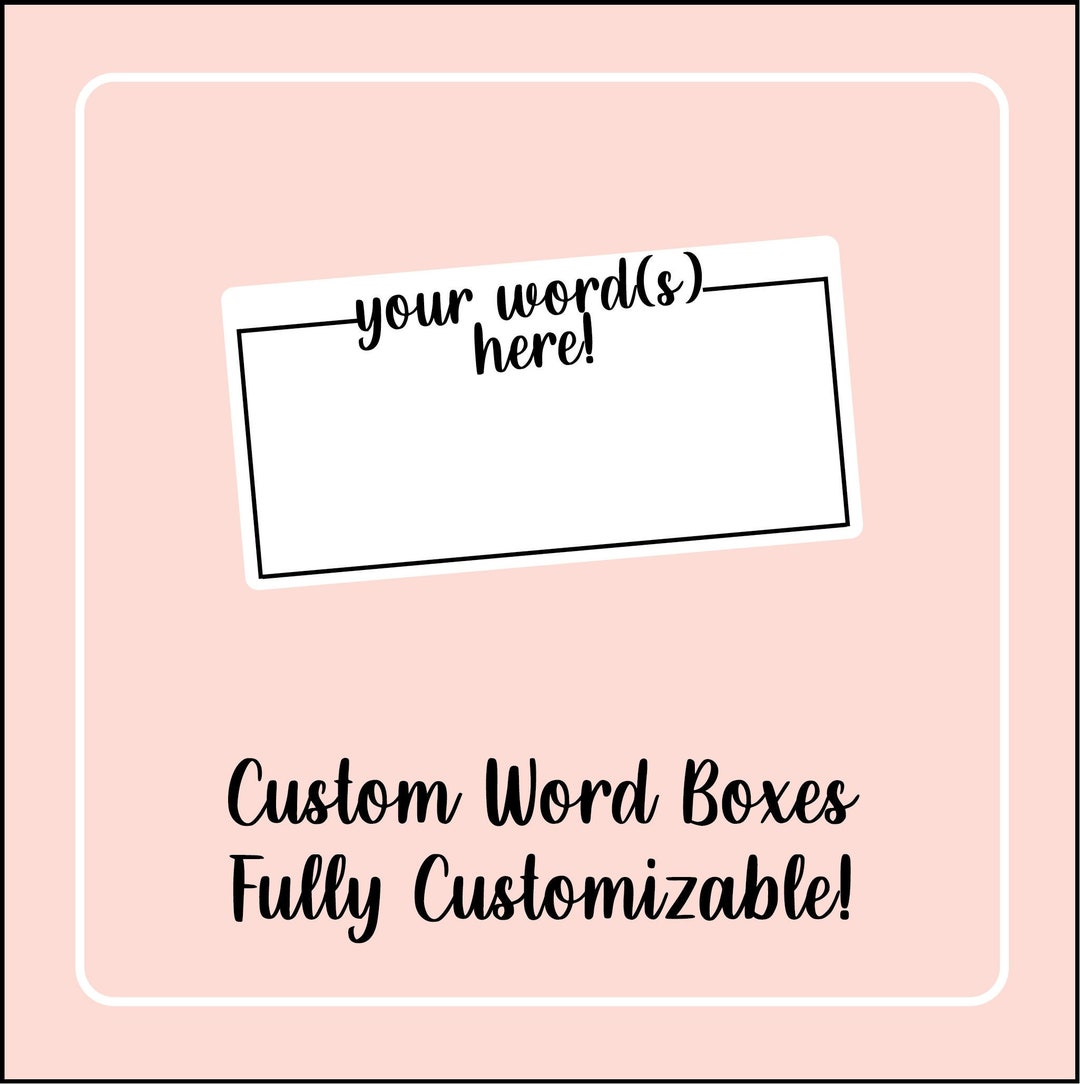 Custom Box Stickers - Custom Planner Stickers - Create Your Own ...