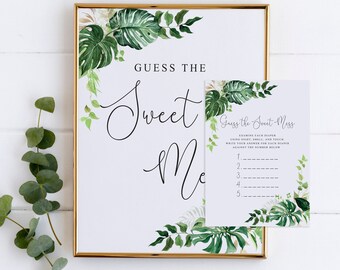 Guess the Sweet Mess Baby Shower Game Minimalist Dirty Diaper - Etsy