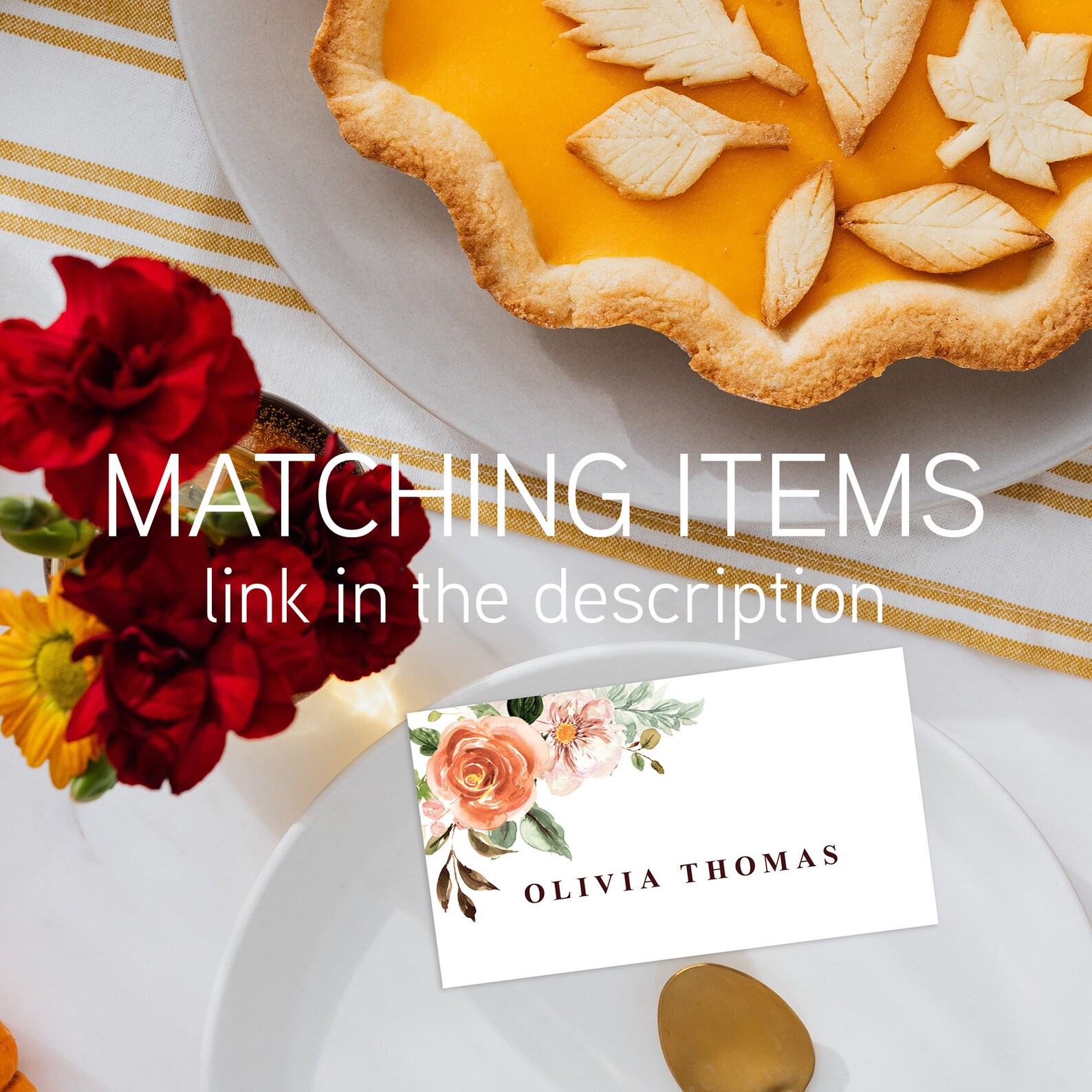 Fall Menu Template Thanksgiving Menu Autumn Menu Floral - Etsy