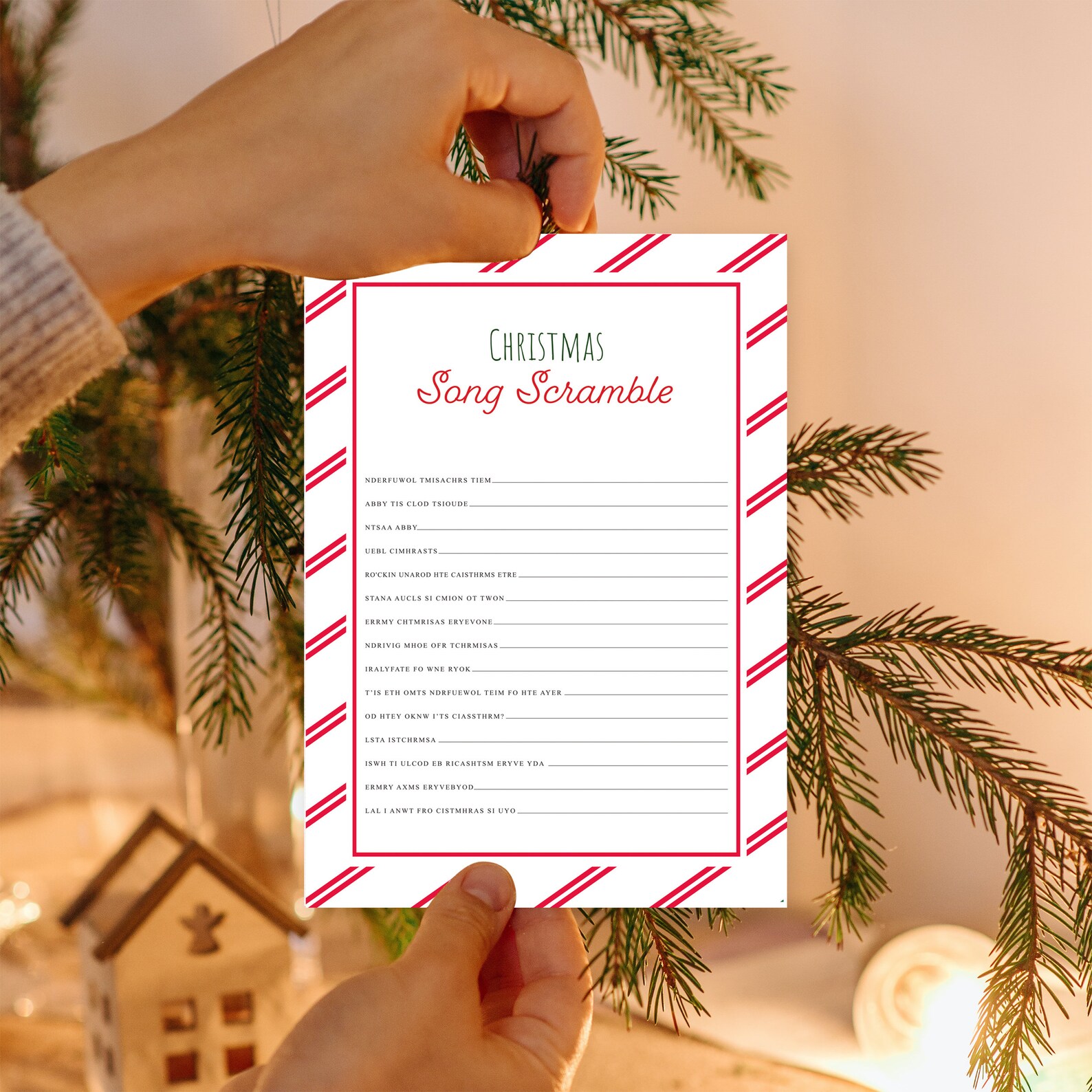 Christmas Song Scramble Game Christmas Scramble Christmas - Etsy