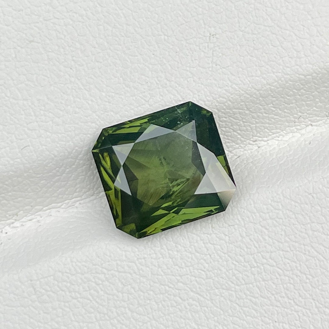 Natural Untreated Green Zircon 6.67 Cts Octagon Cut Sri Lanka Loose ...