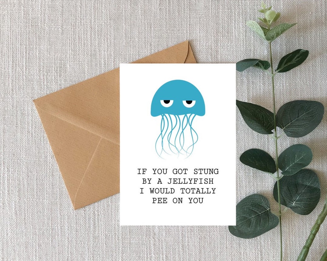 Jellyfish Card - Etsy