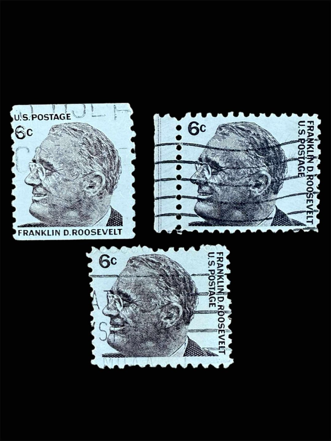 Vintage Stamps - 1968 6c Prominent Americans: Franklin D. Roosevelt - Etsy