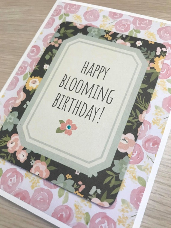 Greeting Cards Paper & Party Supplies 4 Handmade Happy Blooming ...