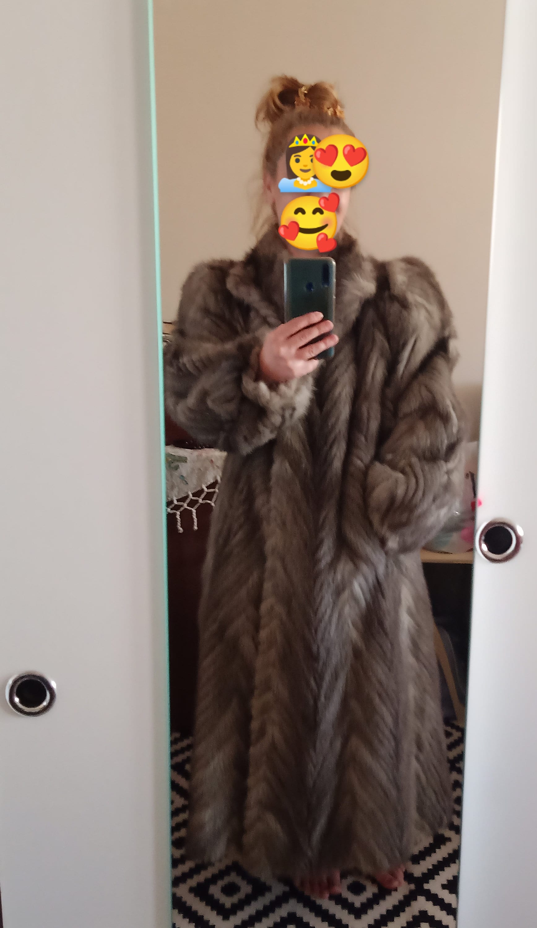 1985 Handmade Gray Mink Fur Coat, Vintage Mink Fur - Etsy