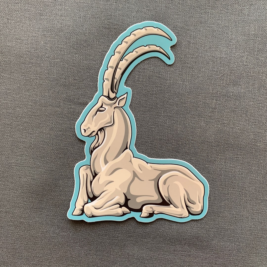 Ancient Goat Vinyl Sticker - Inspired by the Ancient Minoan Peak ...