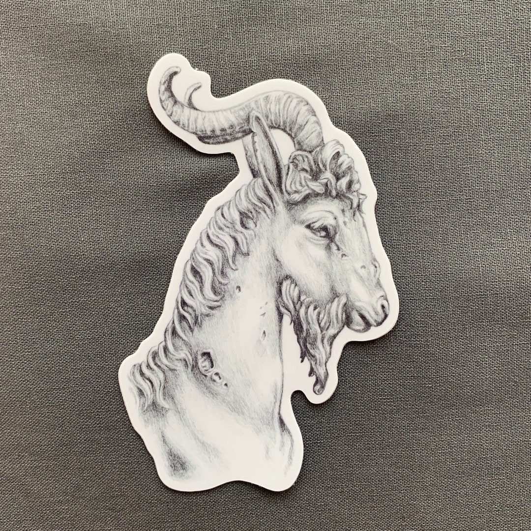 Goat Sticker - Roman Goat Statue From Pompeii - Etsy