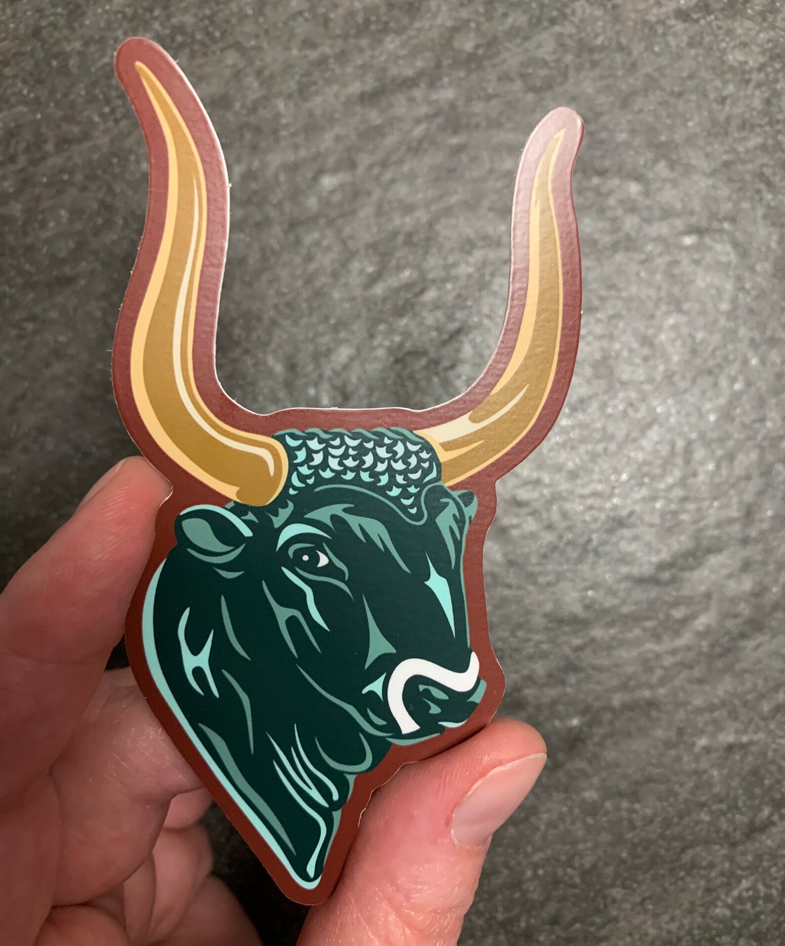 Minoan Bull Vinyl Sticker inspired by the Minoan Bull Rhyton | Etsy