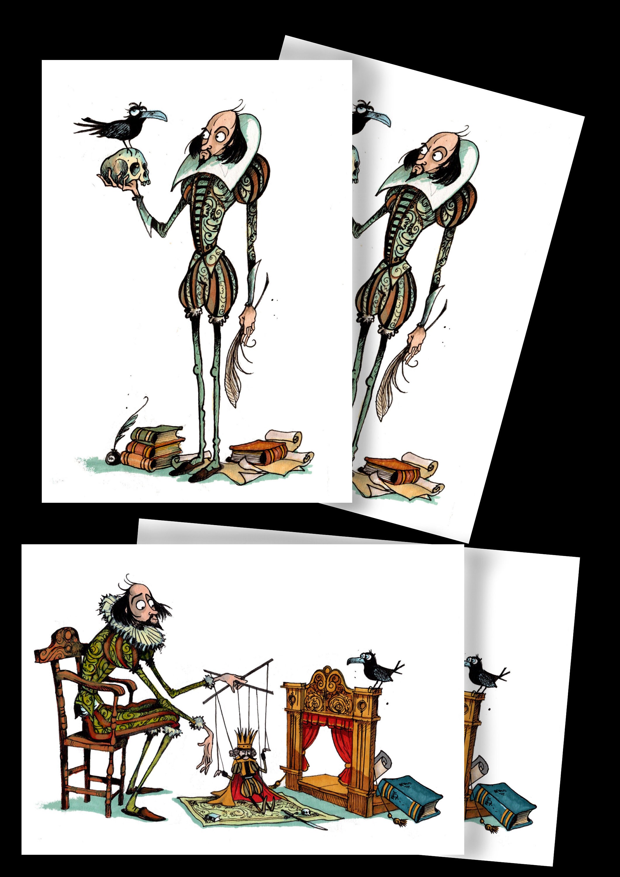 Shakespeare Postcard Pack X 4 - Etsy