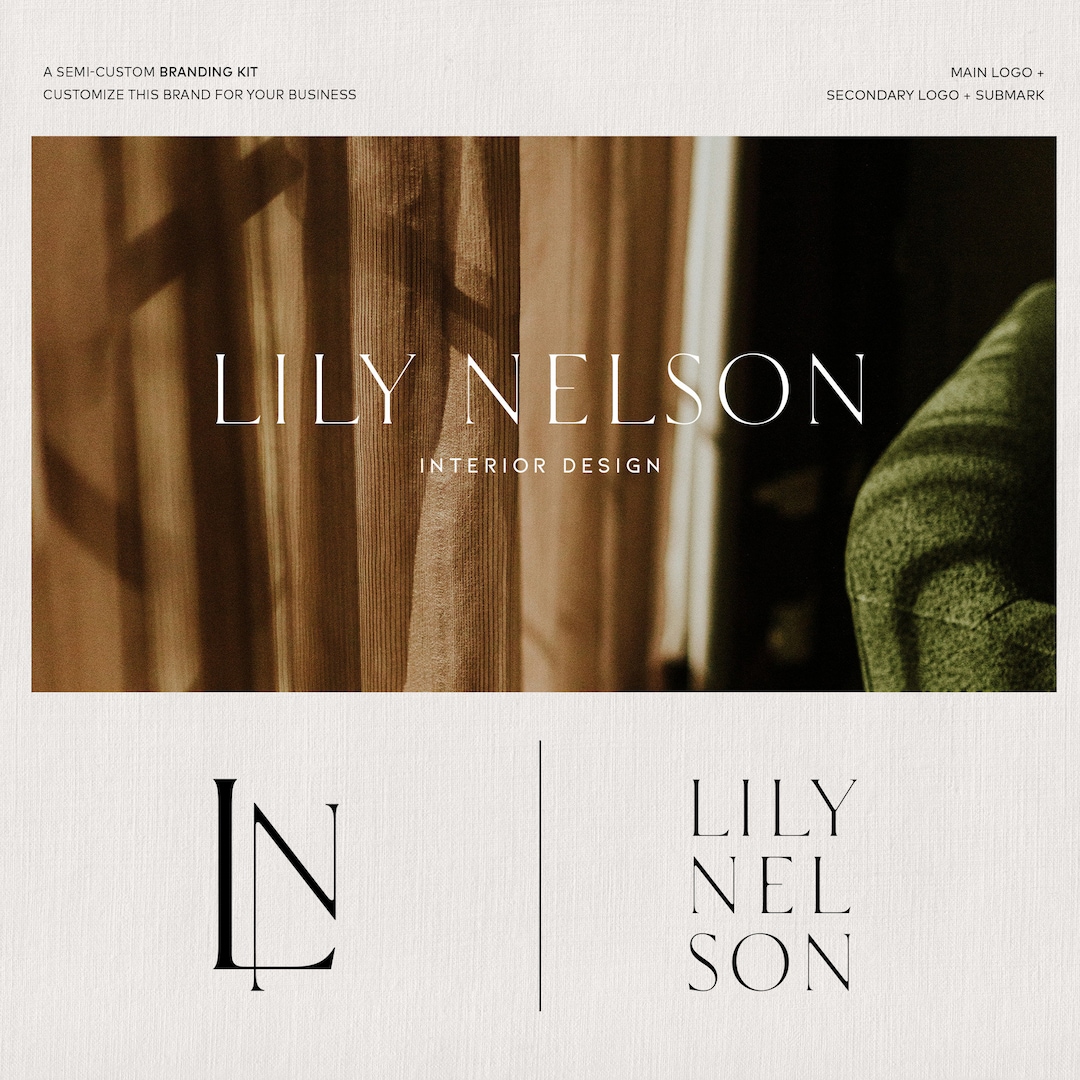 Custom Branding Kit, Interior Design Branding Package, Small Business ...