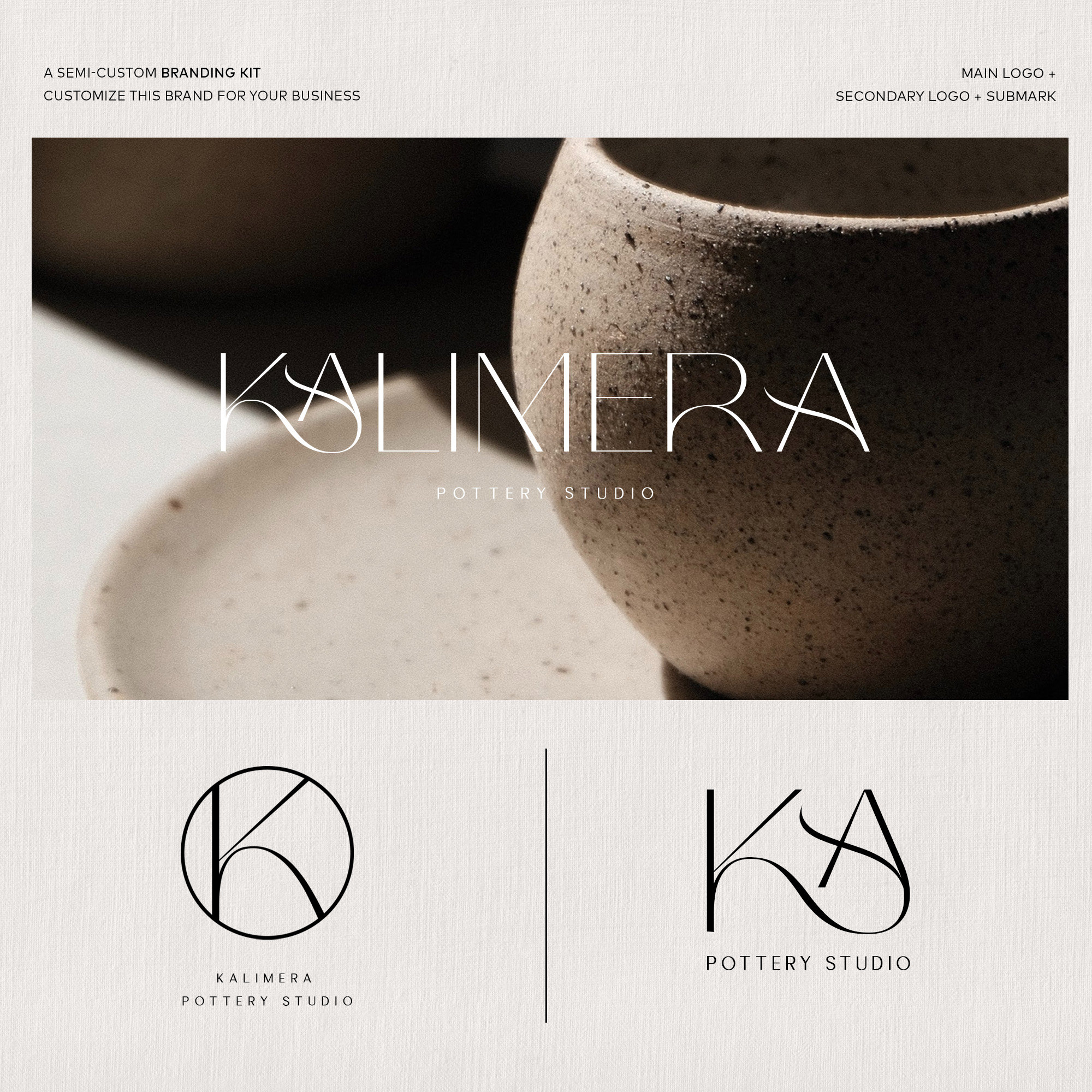 Logo Set, Custom Logo Design, Branding Kit, Minimalist Logo, Modern ...