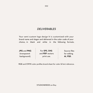 Premade Logo, Text Only Logo, Logo Design, Minimalist Logo, Modern Logo ...