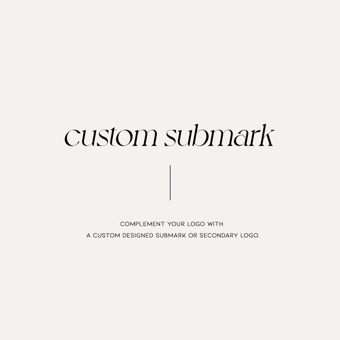Custom Submark — Add-on - Etsy
