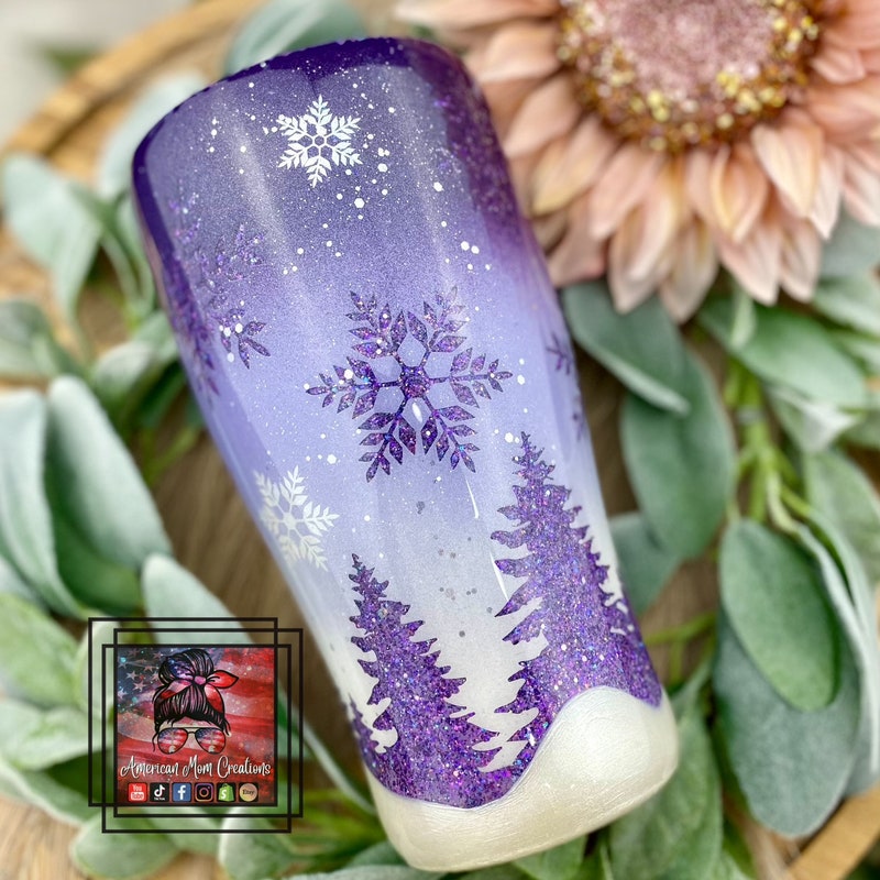 Snowflake Tumbler - Etsy