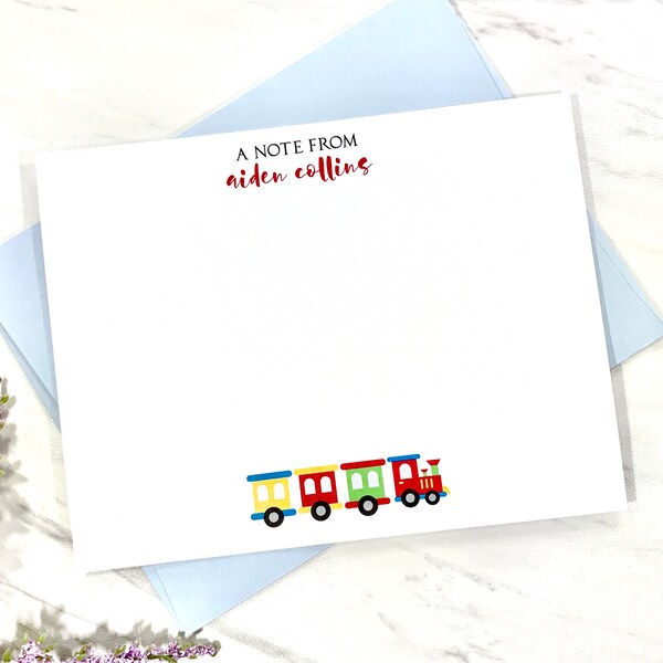 Train Thank You Notes - Etsy