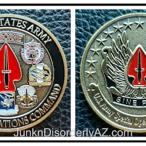 Challenge Coin: U.S. Army SOCOM Special Forces Green Beret - Etsy