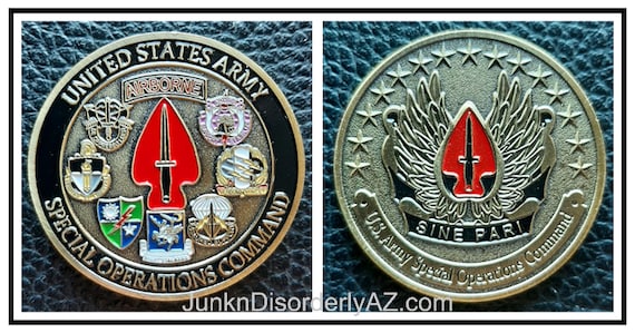 Challenge Coin: U.S. Army SOCOM Special Forces Green Beret | Etsy