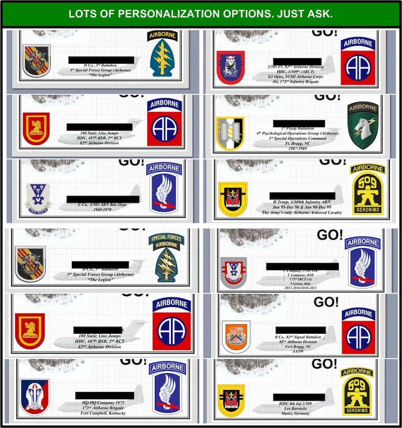 BEST U.S. Army Airborne Rigger's Pledge Framed Matted - Etsy