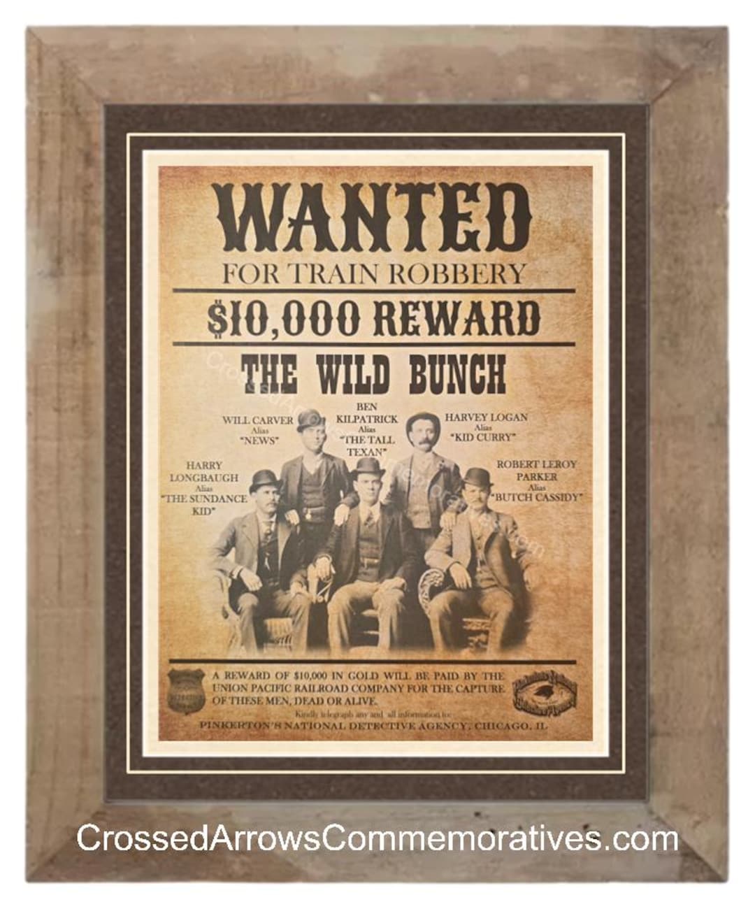 Old West Wanted Poster: the Wild Bunch Butch Cassidy Sundance Kid ...