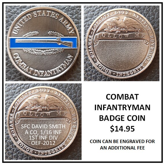 Challenge Coin: U.S. Army Combat Infantryman's Badge CIB - Etsy