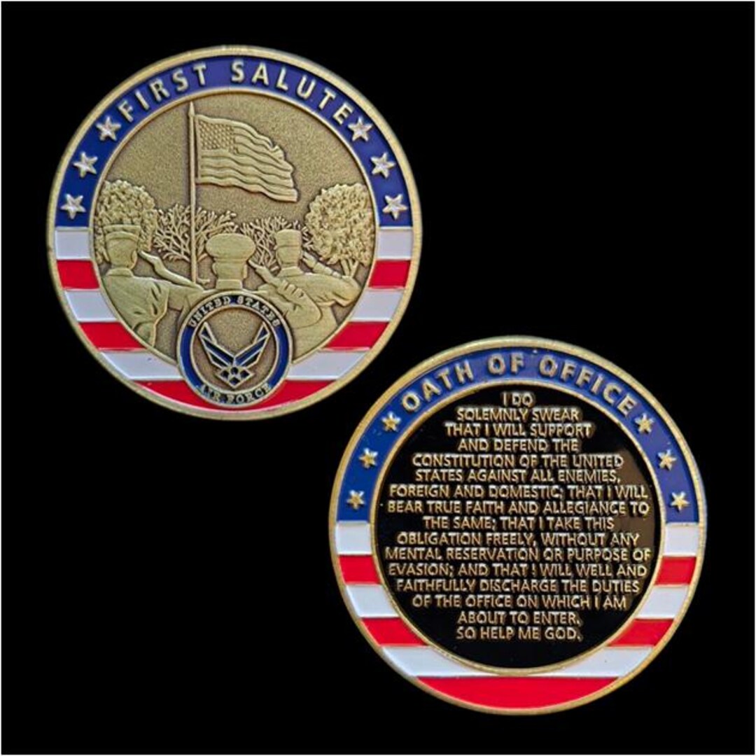 Challenge Coin: US Air Force Officer First Salute (ALL Branches ...