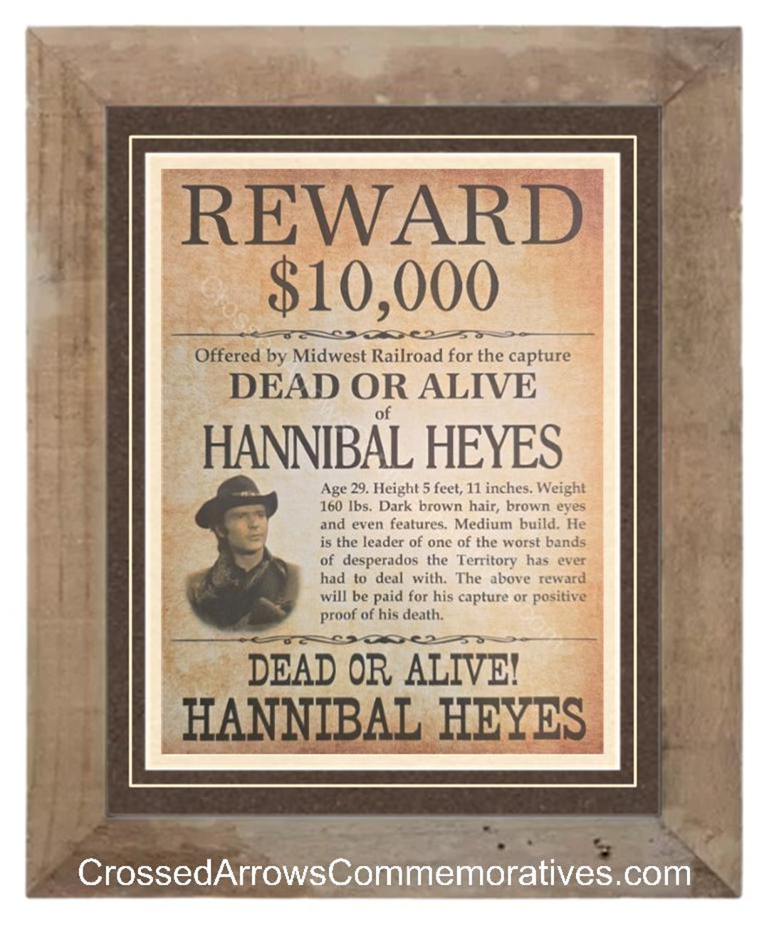 Wanted Poster: Alias Smith & Jones Hannibal Heyes Printed on Aged ...