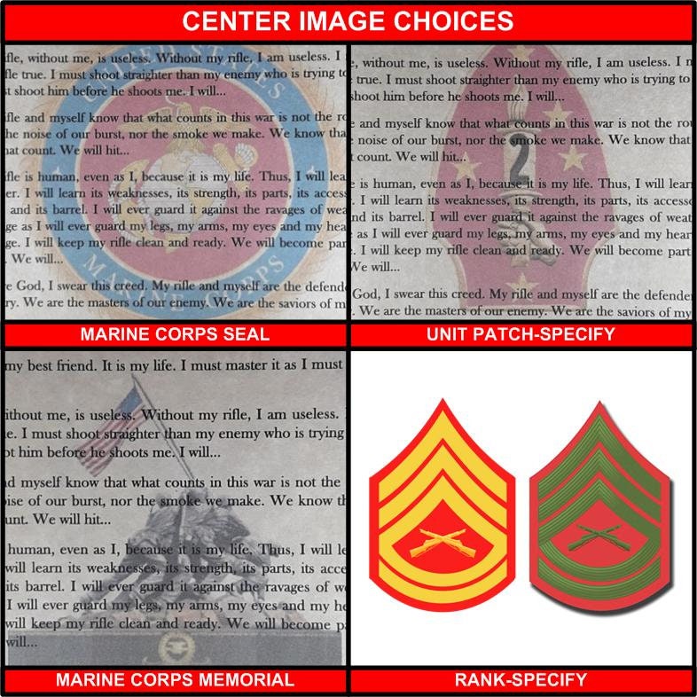 BEST Marine Corps Rifleman's Creed Aged Parchment Framed | Etsy