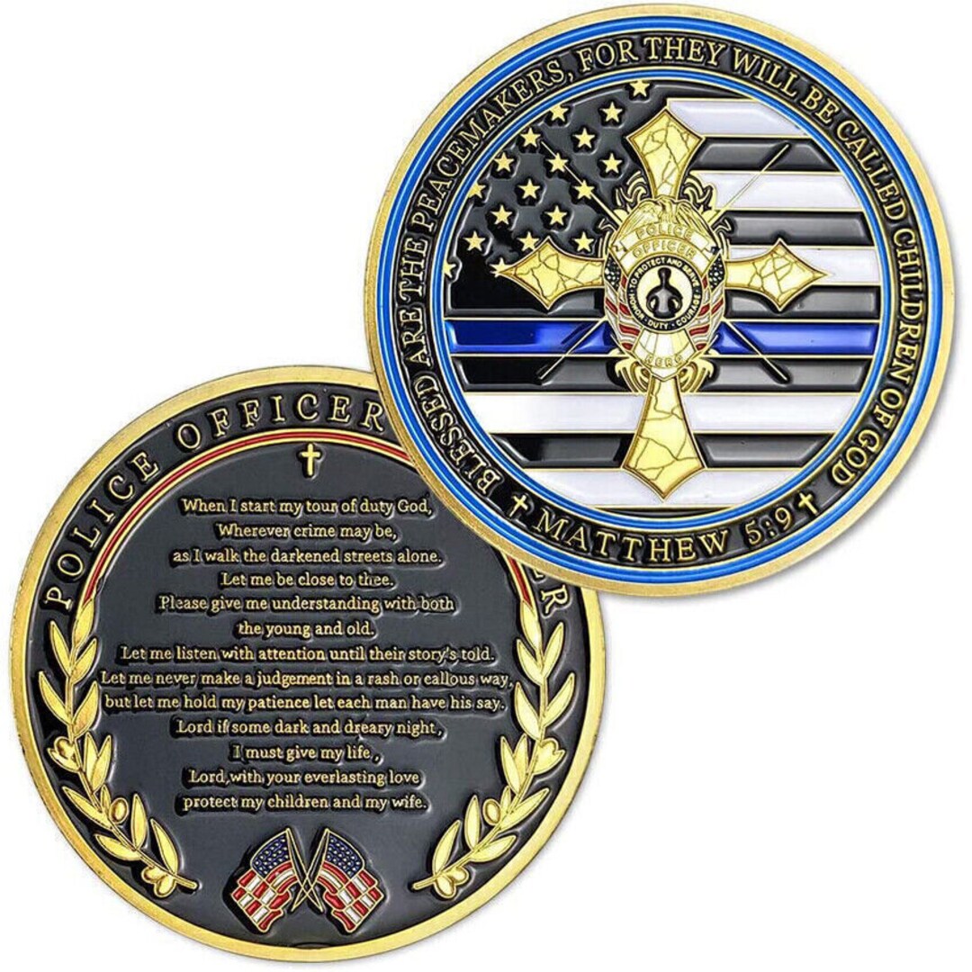 Challenge Coin: Police / Law Enforcement #4 Police Officer's Prayer - Etsy