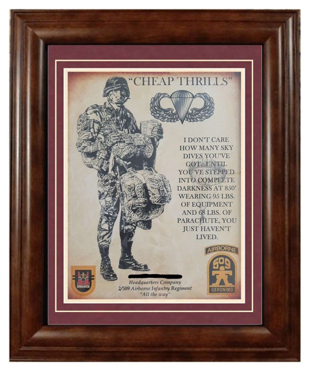 BEST U.S. Army Airborne Paratrooper "cheap Thrills": 509th PIR Geronimo ...
