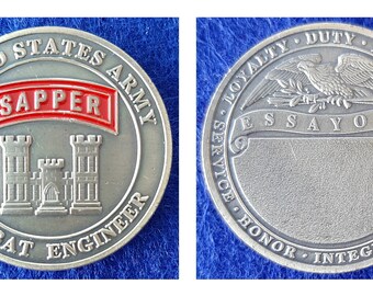 Challenge Coin: US Army Infantry Fort Benning ENGRAVABLE | Etsy