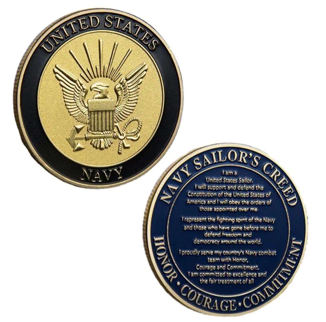 Challenge Coin: Navy Sailor's Creed - Etsy