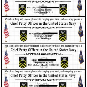 BETTER U.S. Navy Chief Petty Officer CPO Creed Framed PERSONALIZED ...