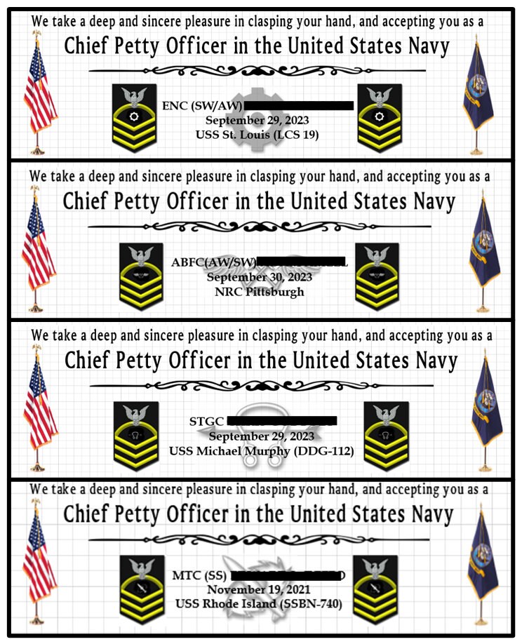 BETTER U.S. Navy Chief Petty Officer CPO Creed Framed PERSONALIZED ...